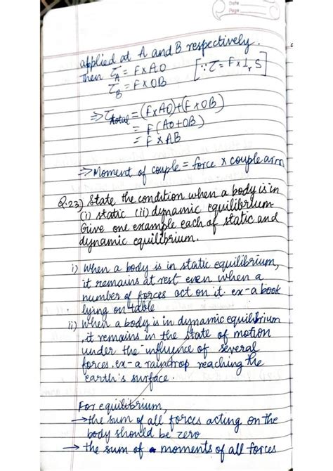 ICSE Physics Class X Handwritten Notes PDF Physics Science