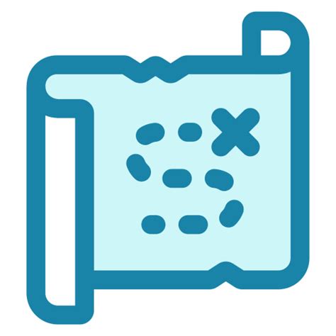 Treasure Map Generic Color Lineal Color Icon