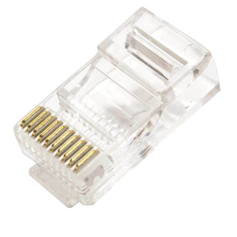 Rj48 Connector Rj50 Male 10p10c 100 Pcs Poly Bag Rj48 Connector Rj50 Male And 10p10c