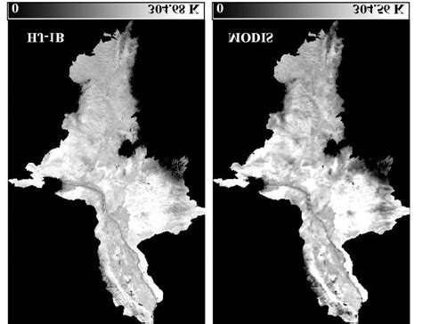 comparison of hj1b retrieved lst with modis lst product 300 m