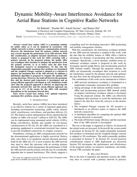 Pdf Dynamic Mobility Aware Interference Avoidance For Aerial Base