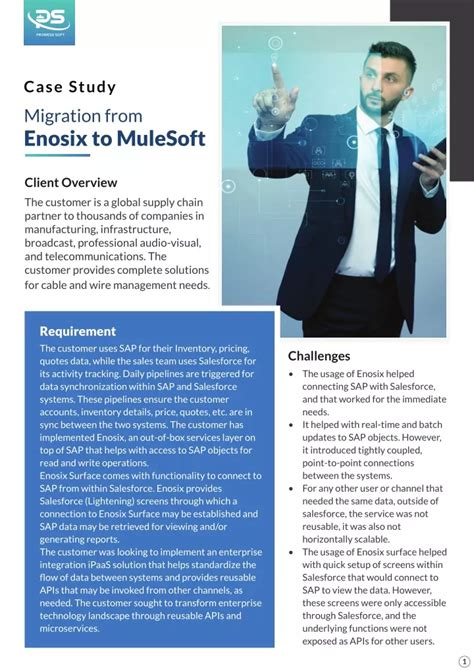 Ppt Migration From Enosix To Mulesoft Prowesssoft Powerpoint