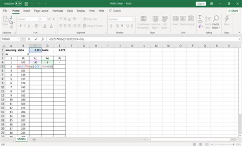 Time Series Analysis With Spreadsheets Tutorial Datacamp