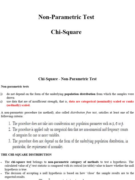 Chi Square Pdf Chi Squared Test Statistical Hypothesis Testing