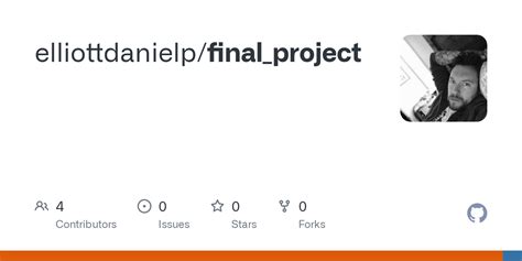 Github Elliottdanielpfinalproject