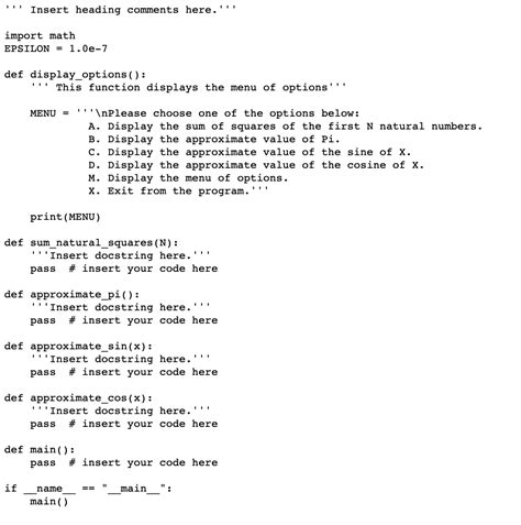 Solved Assignment Specifications You Will Develop A Python