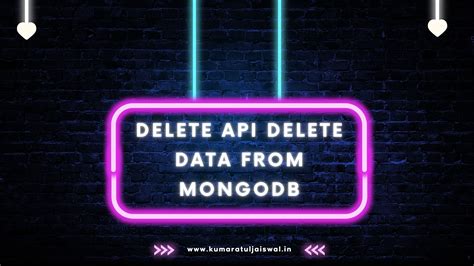Delete API Delete Data From MongoDB Hacking Truth In