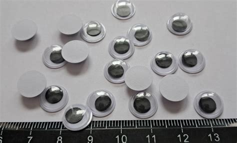 Очі для іграшок бігаючі розмір 10 мм ціна 30 грн за 10 пар — ціна 30 грн у каталозі Матеріали