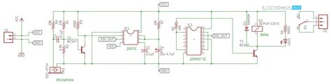 Clap Switch Circuit For Devices Circuit Working And Applications