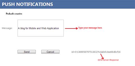 Prakash Blog Push Messages To Gcm Server Using Cnet Application