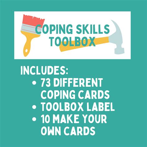 Coping Skills Toolbox Coping Skills Cards Emotional Regulation Mental Health Toolbox Digital