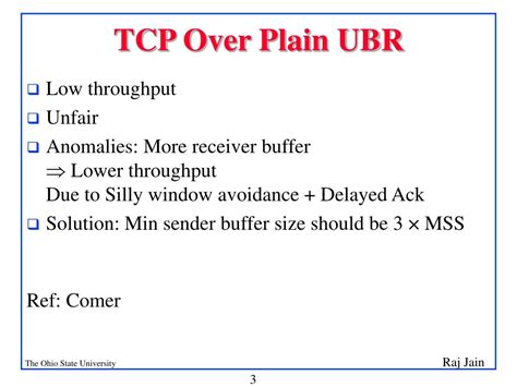 Ppt Improving The Performance Of Tcpip Over Atm Ubr Service