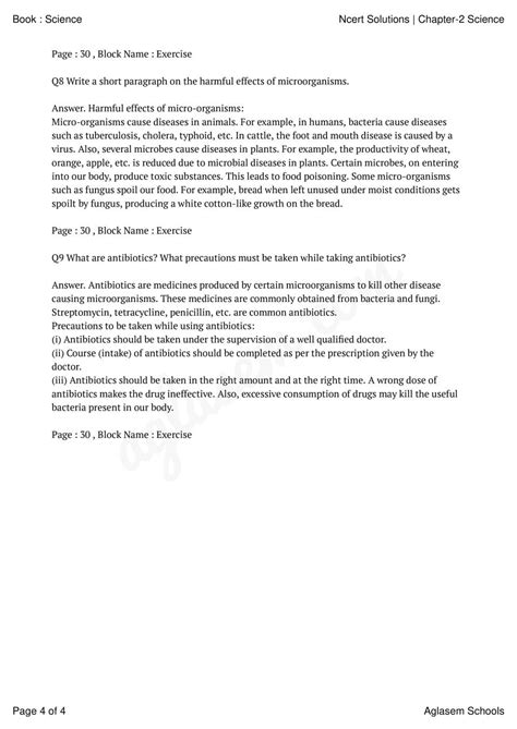 Ncert Solutions 2025 Class 8 Science Chapter 2 Microorganisms Friend