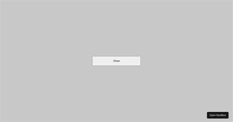 Modal Codesandbox
