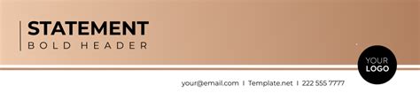 Statement Bold Header Template Edit Online And Download Example