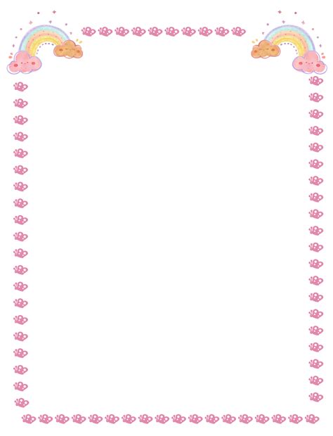 Boho Rainbow Border Frame Watercolor 46647610 Png