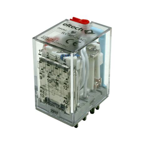 4 Pole Relay 24v Ac Eltech
