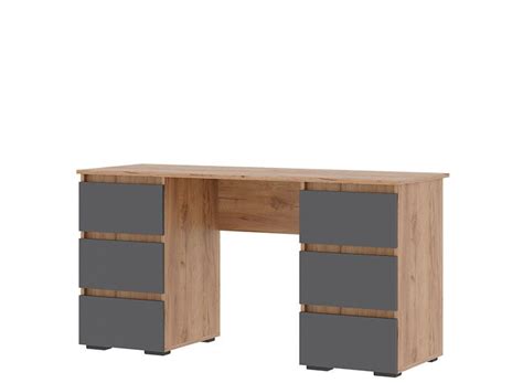 Хелен Стол Письменный ПС02 Дуб Крафт Золото Серый Графит