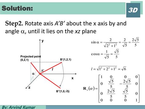 3 D Transformation Rotation Pptx