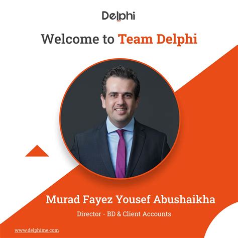 Delphi Consulting Middle East On Linkedin Welcomeonboard Delphi Active