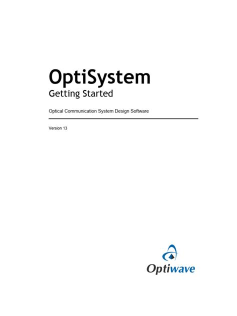 optiwave optisystem 2 pdf installation computer programs 64