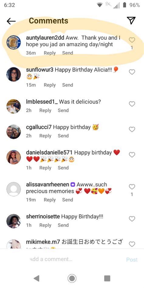 Creepy Lauren makes comments from 2 different accounts on the same post. Alicia keeping her ...