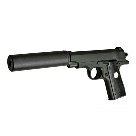 Купить Пистолет На Пластиковых Шариках "browning Mini С Глушителем ...