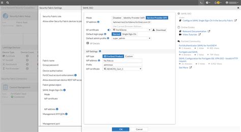 Configuring Saml On Fortigate Fortiauthenticator 6 6 0 Fortinet Document Library