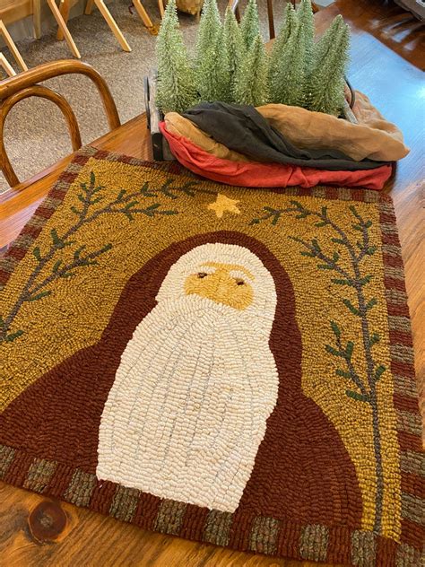Patterns And Projects Rug Hooking Patterns Christmas Rug Hooking