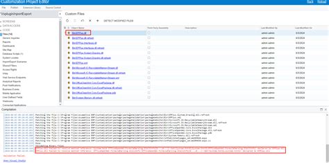 add package in nuget packages vào trong customization project in