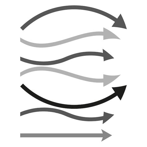 Ícone setas curvas ilustração em vetor Vetor Premium