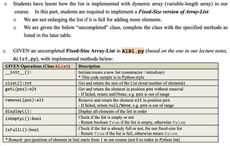 Solved Course O Students Have Learnt How The List Is Chegg