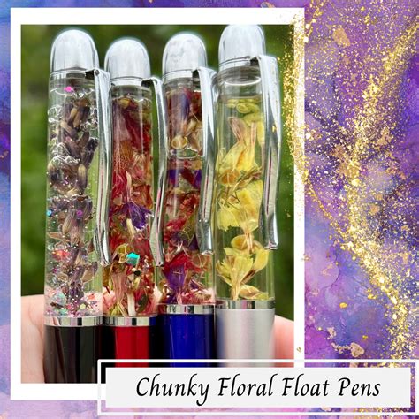 Chunky Floral Float Pens Alleghenies Marketplace