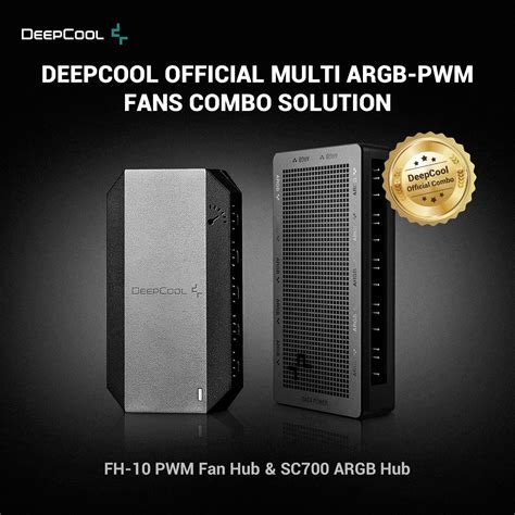 DeepCool SC700 ARGB Hub 12 Port 5v 3pin Aura SYNC Addressable RGB Hub With Magnetic Backplane