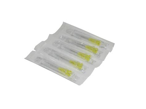 30g Hypodermic Needle 03mm X 13mm Light Yellow 30g X 12 Inch Ra