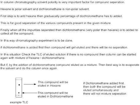 During A Column Chromatography Laboratory Experiment A Column Is To Be