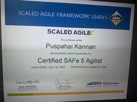Puspahai Kannan Csm® Psm® Safe Agilist On Linkedin Learning