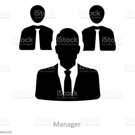 Manager And Business Icon Concept Stock Illustration Download Image
