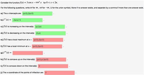 solved considerthe function f x 3 cosx cos3 x for 0