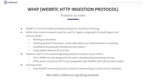 Whip 和 Whep 协议简介【webrtc基础知识】 实时互动网