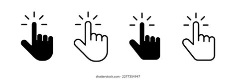 hand cursor icon vector illustration cursor stock vector royalty free