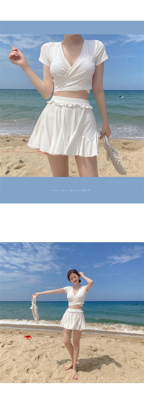 프릴랩 반팔 비키니 3p