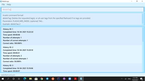 inconsistency in error messages · issue 1409 · nus cs2103 ay2021s2 pe dev response · github