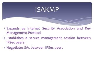 Internet Key Exchange Protocol PPTX Internet Computing