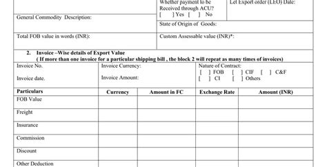 Export Decleration Form ≡ Fill Out Printable Pdf Forms Online