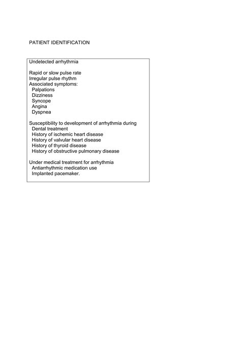 Cardiac Arrhythmias Docx Dental Health Diseases And Conditions