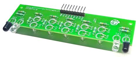 buy silicon technolabs ir sensor array analog output for line follower