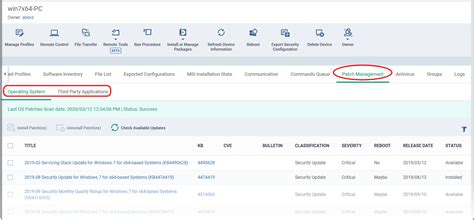 How To Check Patch Status On Individual Devices