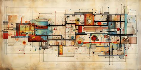 Ai Generated Ai Generative Abstract Geometric Floor Plan Design