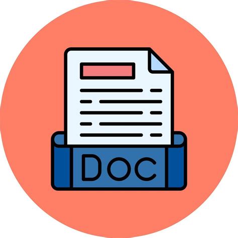 Doc File Format Creative Icon Design 16011711 Vector Art At Vecteezy